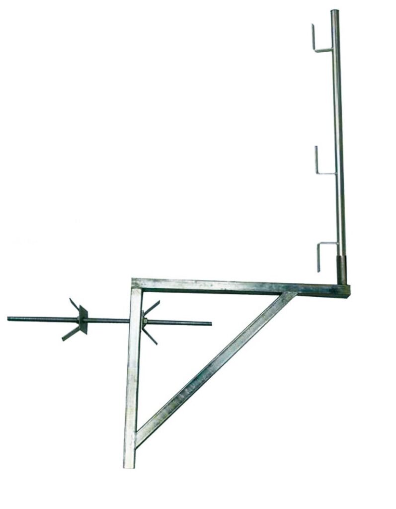 Lot de 10 Consoles de façade + Potelet garde corps +vis 800 - R2M